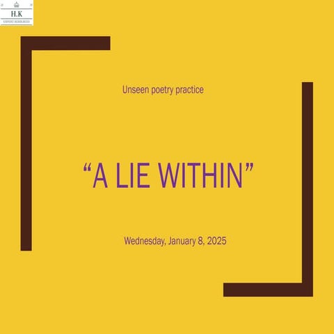 Powerpoint---A-lie-within with notes and highlights | PPTX