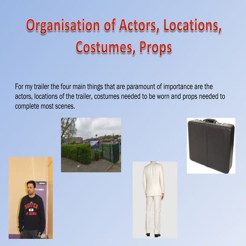Actors and locations presentation | PPT