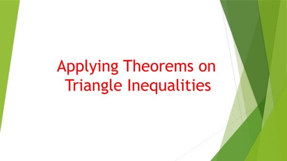 Hinge theorem grade 8 powerpoint presentation | PPTX