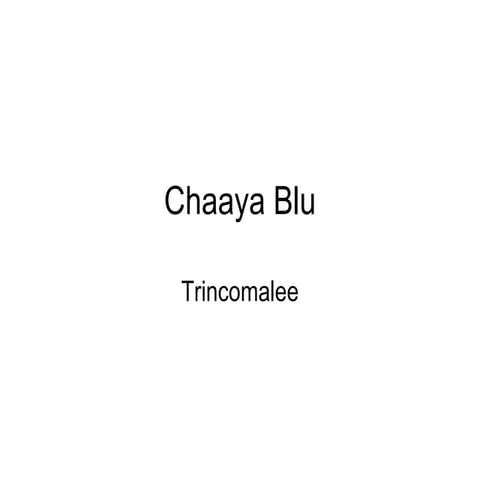 Chaaya Blu, Trincomalee - Sri Lanka Hotels | PPT