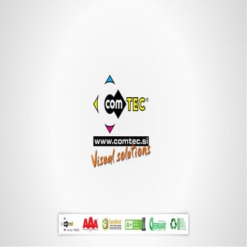 Catalogue comTEC - Visual solutions