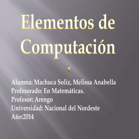 Power point elementos de computacion. charles babbage | PPTX