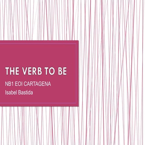 NB1 - The verb 'to be' | PPT