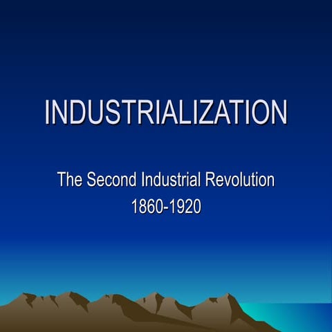 Power Point Industrialization | PPT