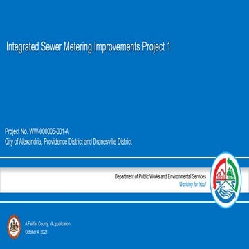 Integrated Sewer Metering Project 1 | PPTX