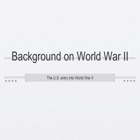 Power point lesson 11 - pearl harbor - great depression and world war ...