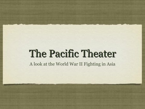 pacific war | PPT