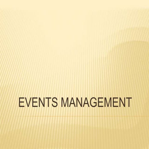 Event management PowerPoint hajsbshxbsjsn | PPT