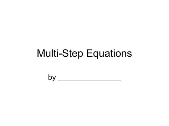 Multi step powerpoint | PPT