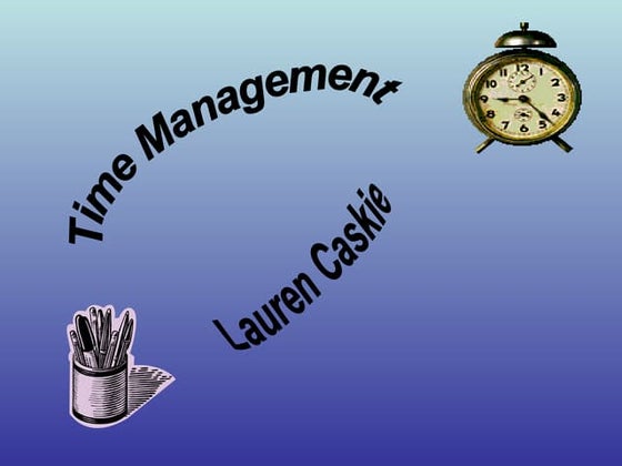 Time management session | PPT