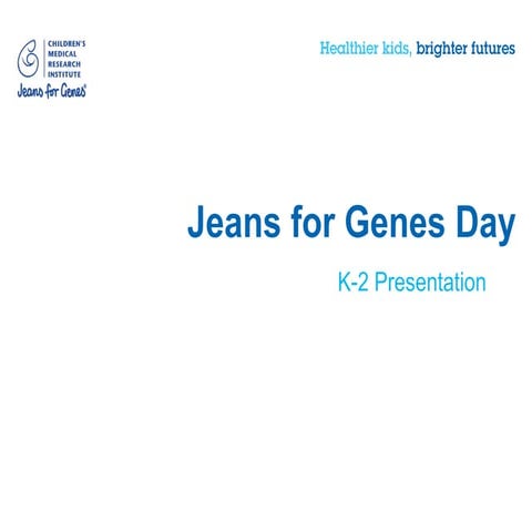 Jeans for Genes | PPT