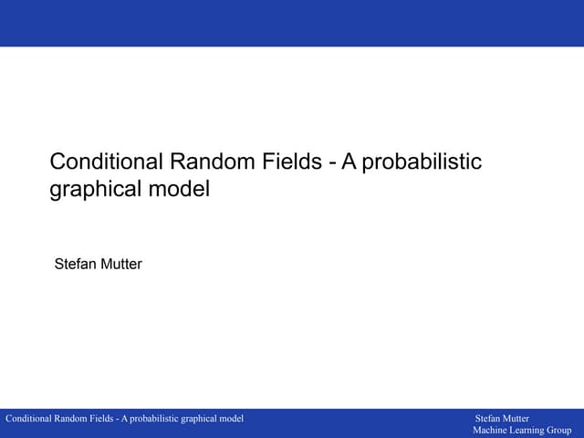 Powerpoint Presentation Conditional Random Fields A Ppt