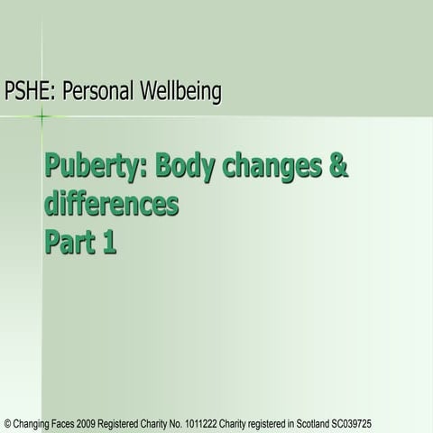 Powerpoint - Puberty Part 1, Puberty, body changes & differences.ppt