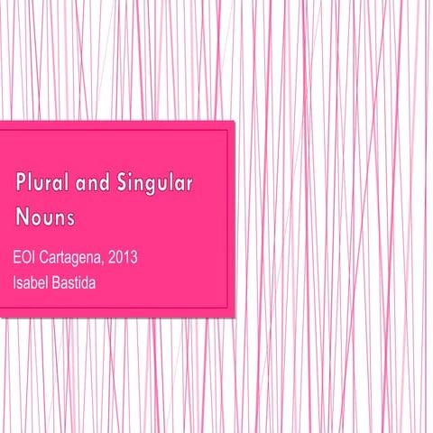 NB1 - Singular and plural | PPT