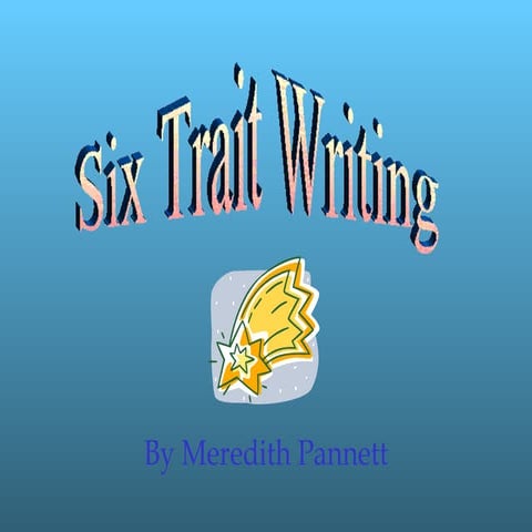 Powerpoint Six Trait Writing Tips | PPT