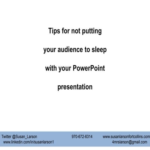 Presentation Tips and Rules | PPTX