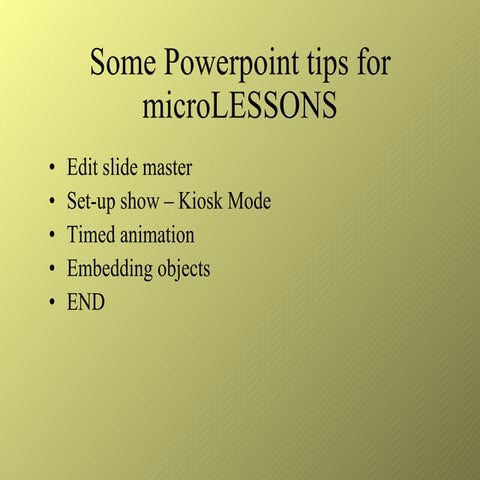 Powerpoint tips-microlessons | PPS