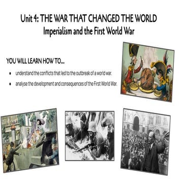 The War that Changed the World - Imperialism and the First World War | PPT