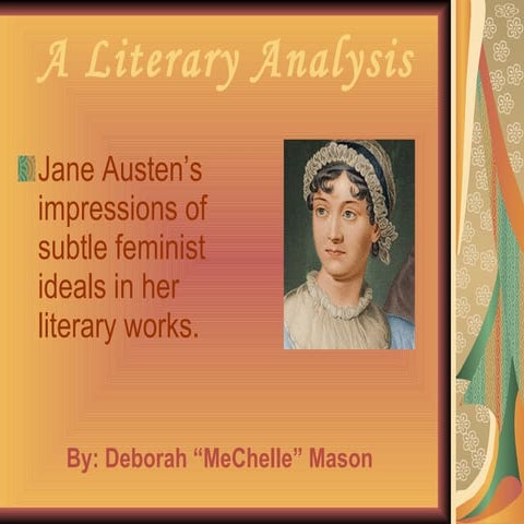 Literary Analysis of Jane Austen's Works | PPT