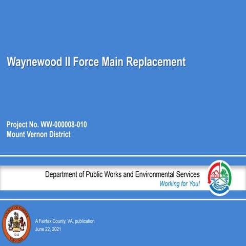 Waynewood II Force Main Replacement | PPTX