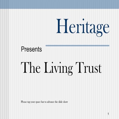 About Living Trusts | PPT