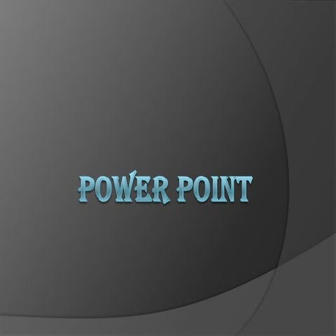 Power Point1 | PPT