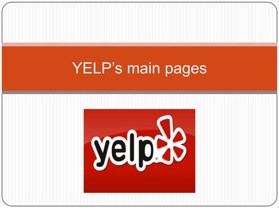 Yelp Introduction | PPT