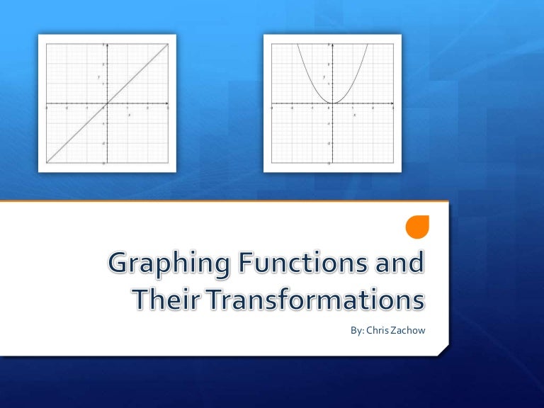 Graphing Functions and Their Transformations