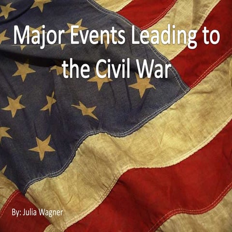 Major Events Leading to the Civil War | PPTX