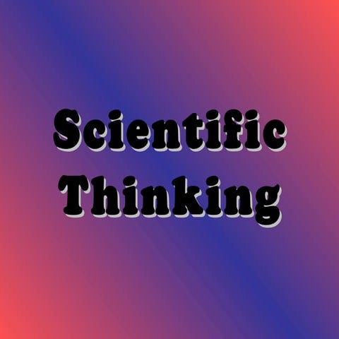 Powerpoint 14 scientific thinking | PPT