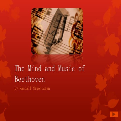 Beethoven Composing after Onset of Deafness | PPTX