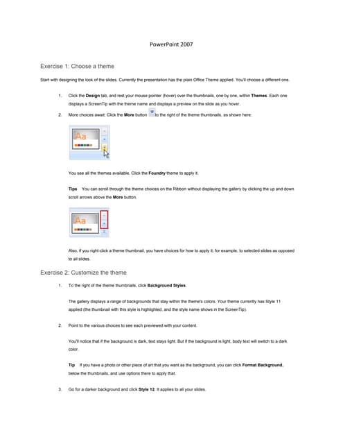 Power point final practical exam | DOCX