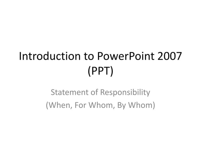 PowerPoint_Introduction Computer Class 4 | PPTX