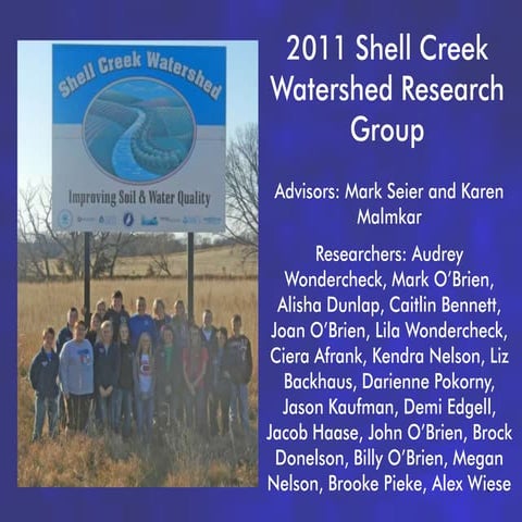 NG Shell Creek Data Powerpoint 2011 | PPT