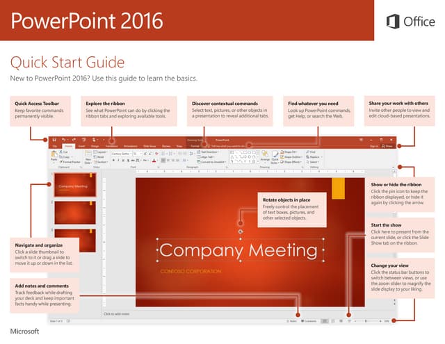 Powerpoint 2016 Quick Start Guide | PDF