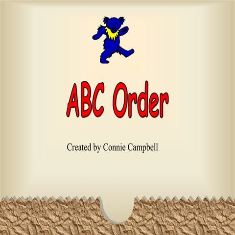 Powerpoint 20 abc order | PPT