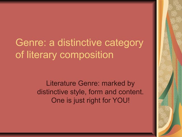 LIterary Genre in North American | PPTX