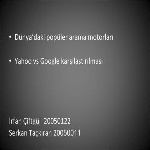 google vs Yahoo | PPT