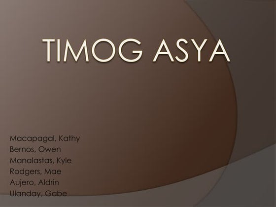 Timog silangang asya | PPT
