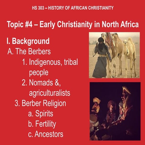 Best notes for Early Christianity in North Africa note for those ...
