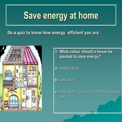 Save energy at home | PPTX