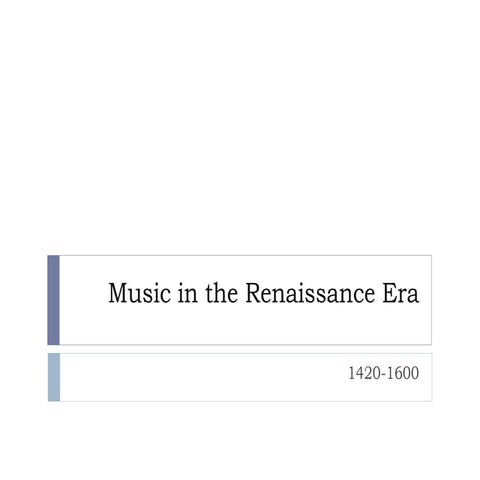 Power point 8: Music of the Reformation | PPT