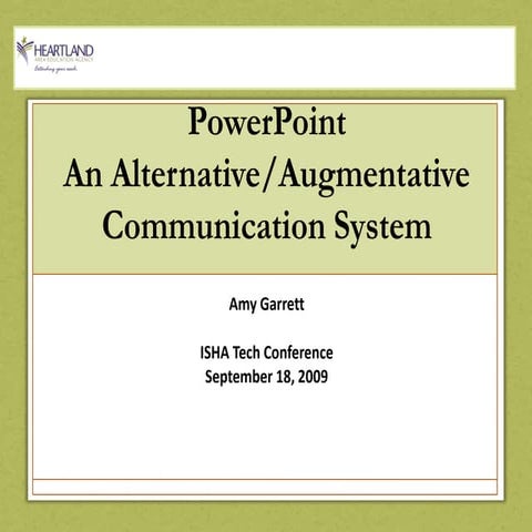 PowerPoint Augmentative/Alternative Communication | PPTX