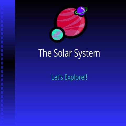 Our solar system | PPTX