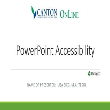 Excel accessibility | PPTX