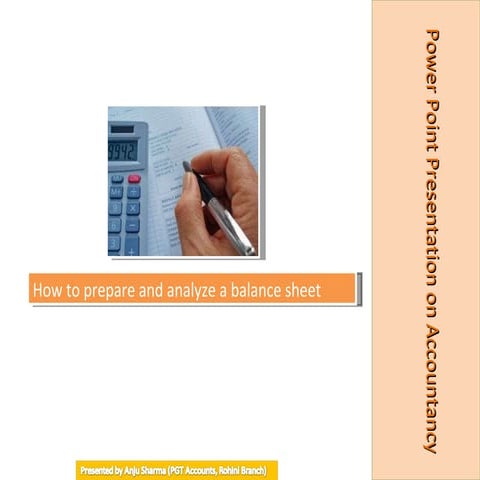 Ppt on balance sheet | PPT