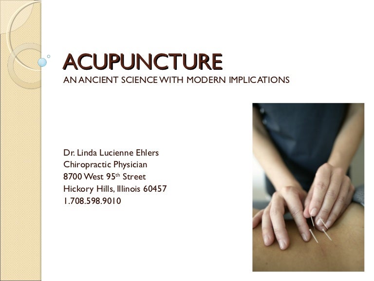 Powerpoint acupuncture works