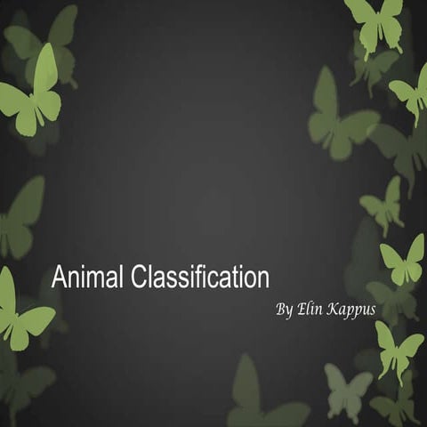 Power point animal classification | PPTX