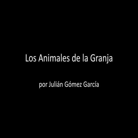 Powerpoint animales granja | PPSX