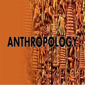 Anthropology | PPTX
